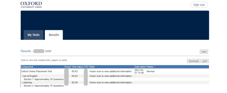 オックスフォード・オンライン・プレイスメント・テスト(OOPT) ～ italki ～ 受けかたに注意！ | ひげおじさんの「おうち実験」ラボ